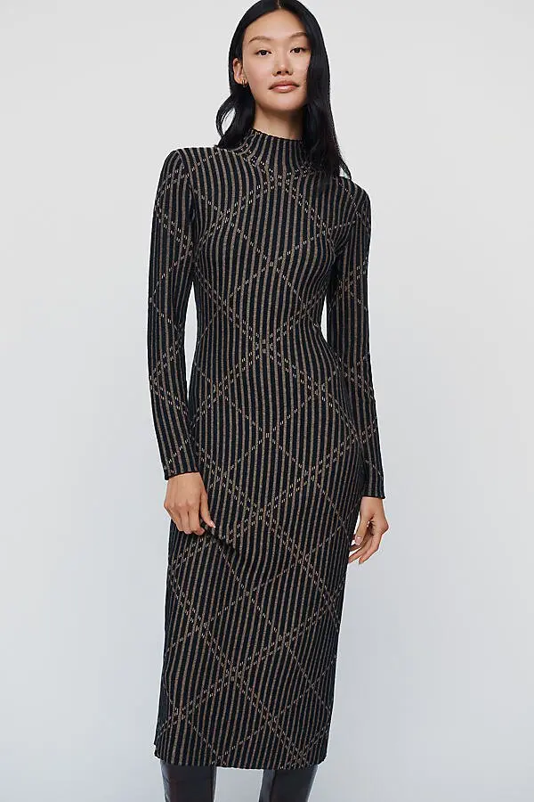 Barbour Ada Cotton Wool Knit Midi Dress