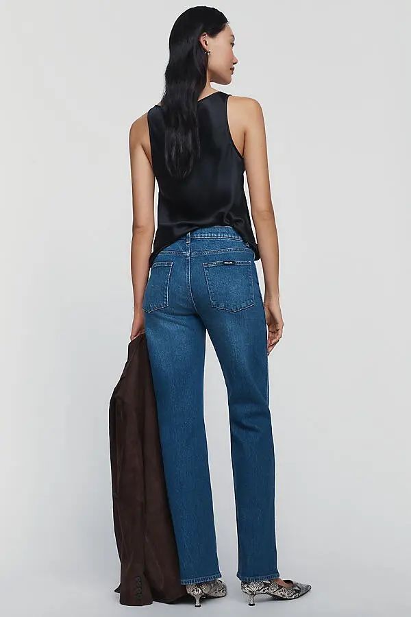 Rolla's Meg Mid Rise Straight Leg Jeans