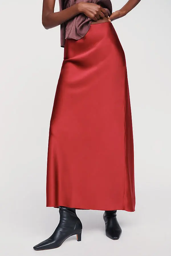 FAVORITE DAUGHTER Favorite Silk Blend Maxi Skirt