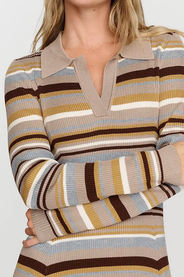 RAISONNEL Ribbed Midi Dress