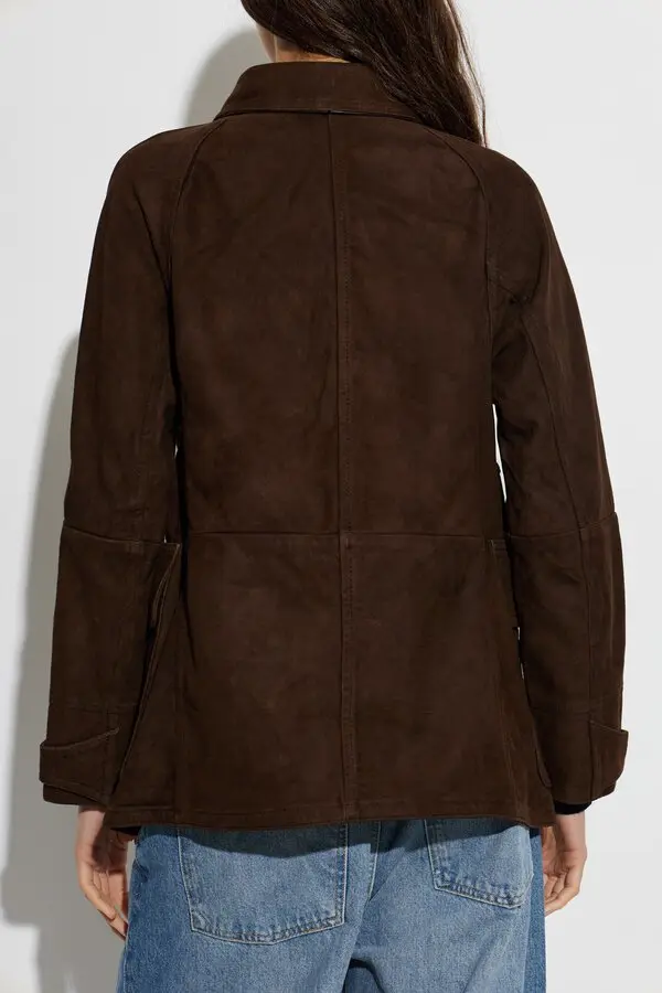 ALLSAINTS Roiya’ Suede Jacket - Brown