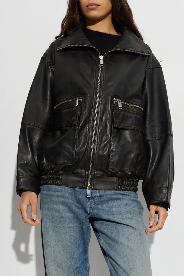ALLSAINTS Elisa’ Leather Jacket - Brown