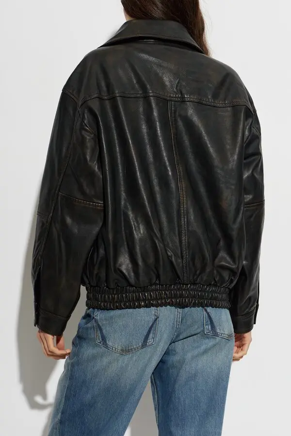 ALLSAINTS Elisa’ Leather Jacket - Brown