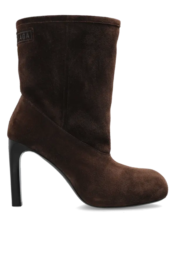 Balenciaga Fargo’ Heeled Ankle Boots - Brown