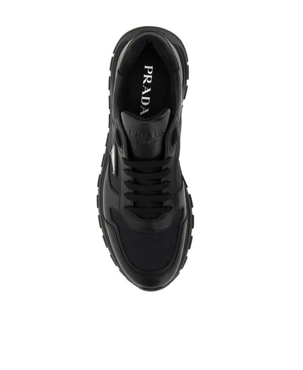 Prada Logo-plaque Lace-up Sneakers