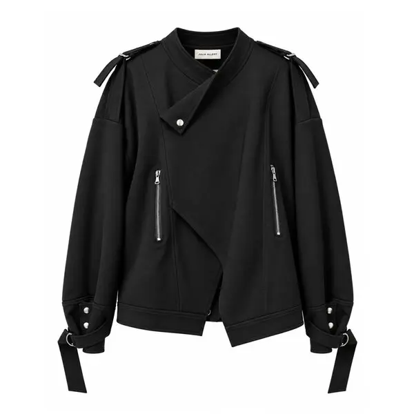 JULIA ALLERT Structured Jacket-inspired Knit Top
