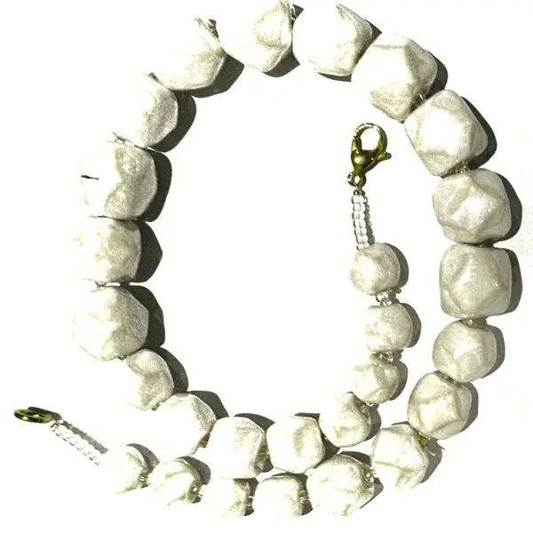 LALA SALAMA Pearl Classic Necklace - White