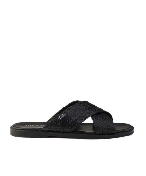 Prada Crisscross Slides