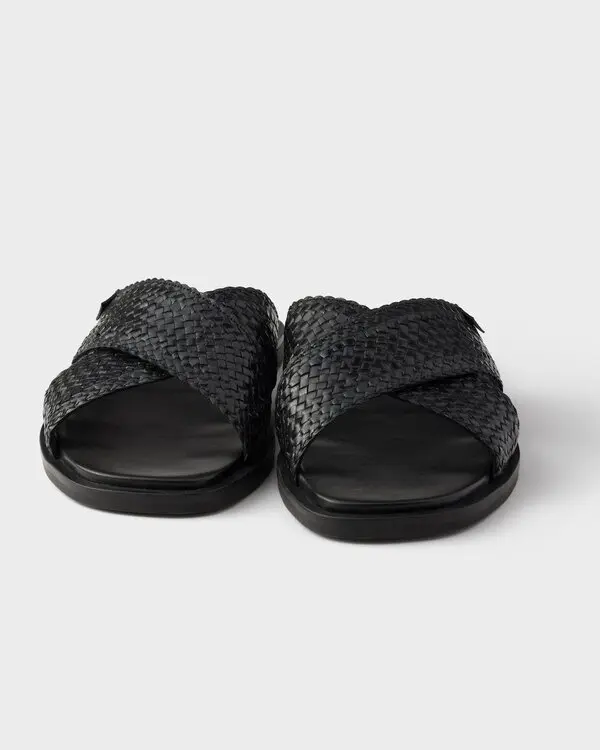 Prada Crisscross Slides