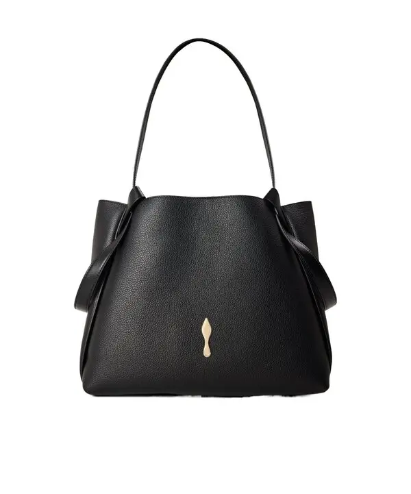 CHRISTIAN LOUBOUTIN Grain Leather Handbag - Black