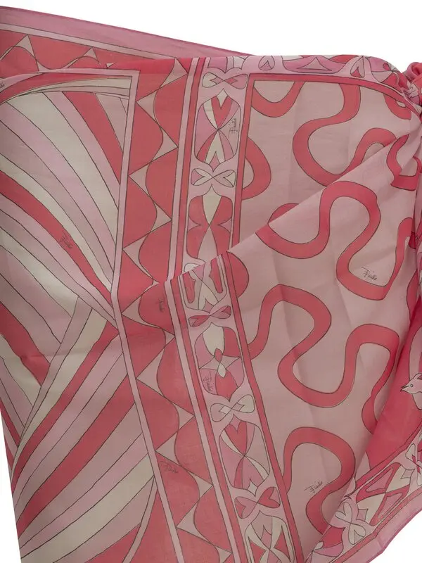 Emilio Pucci Abstract-printed Beach Towel - Pink