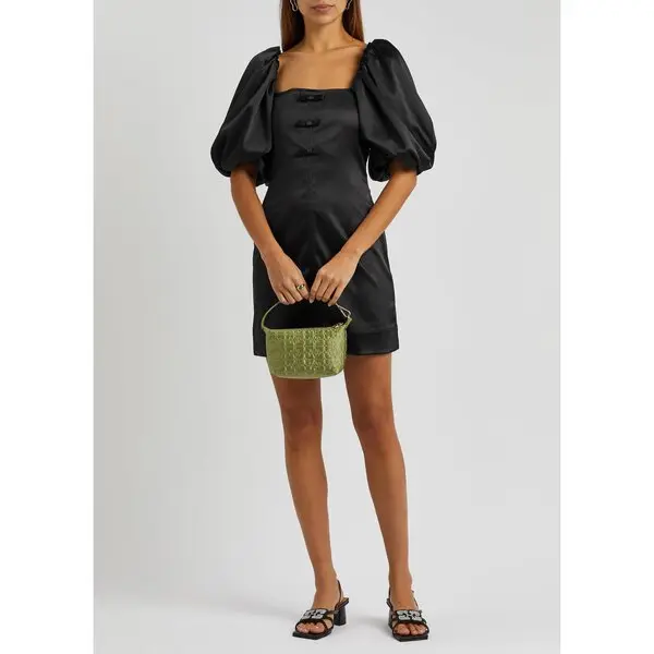 GANNI Satin Short Dress
