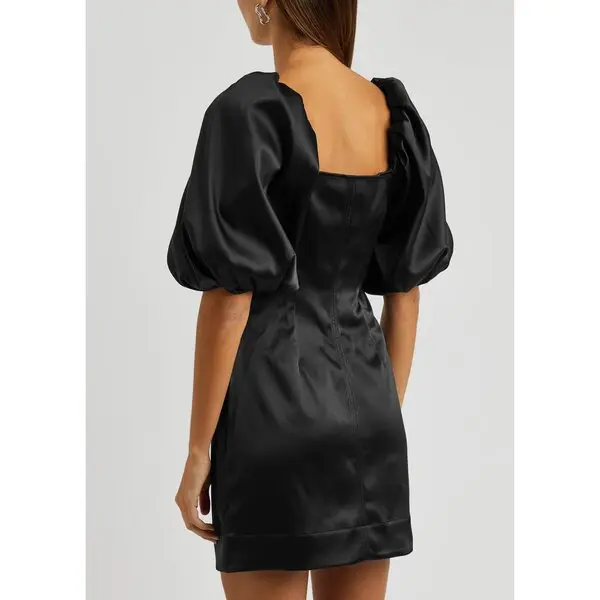 GANNI Satin Short Dress