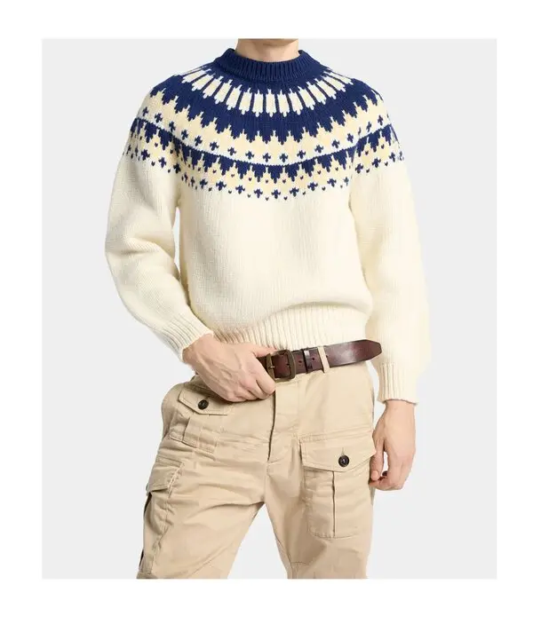Dsquared2 Hybrid Chevron Jacquard Pullover - Multicolor