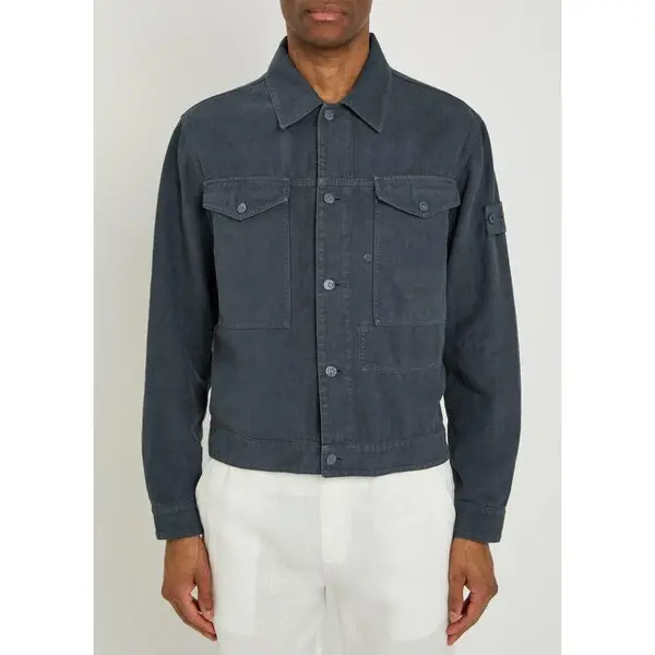 Stone Island Linen-blend Overshirt