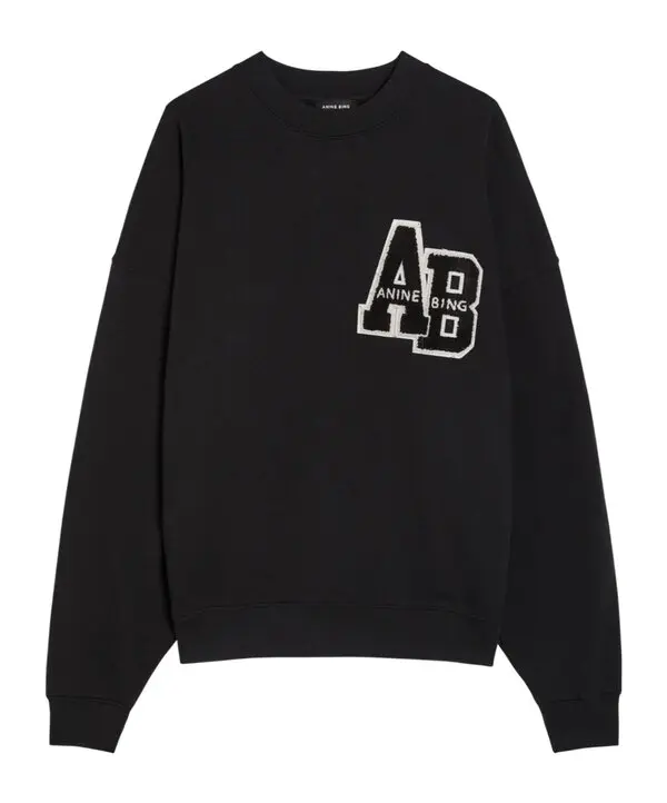 ANINE BING Simple Cotton Sweatshirt