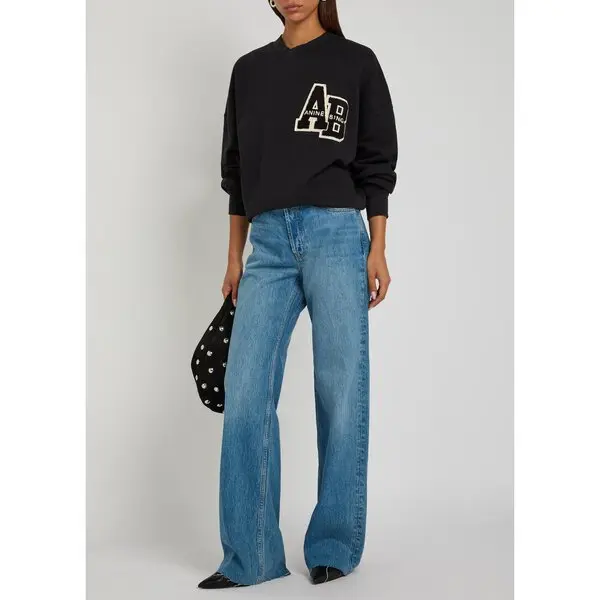 ANINE BING Simple Cotton Sweatshirt