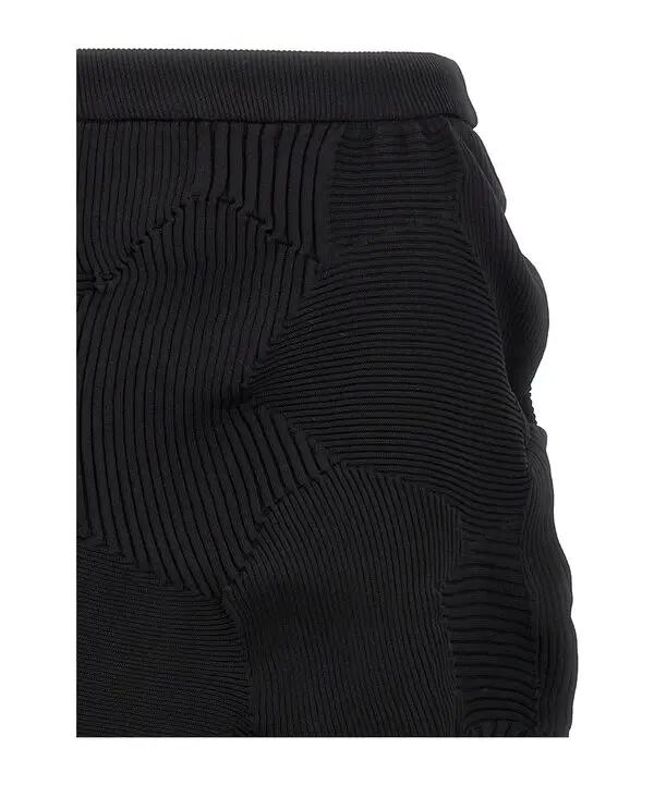 Issey Miyake Kone Kone Ribbed Knitted Skirt