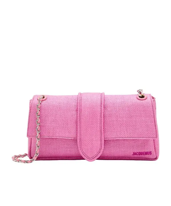 Jacquemus Fabric Elongated Flip-top Bag - Fuchsia