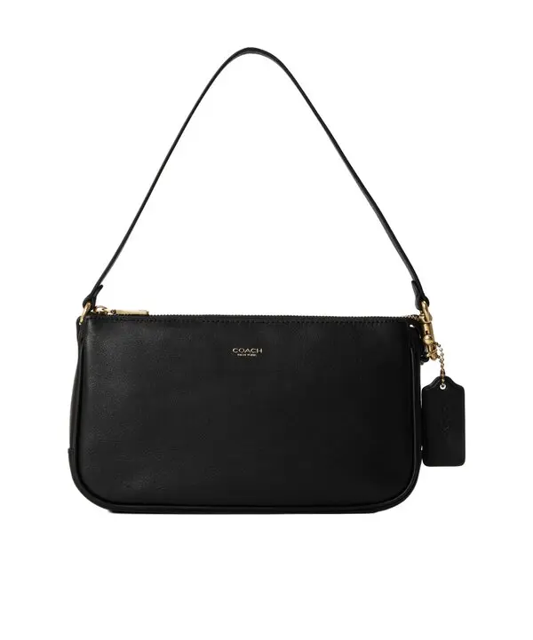 COACH Leather Underarm Bag - Black