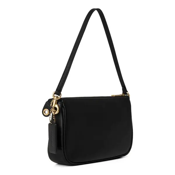 COACH Leather Underarm Bag - Black
