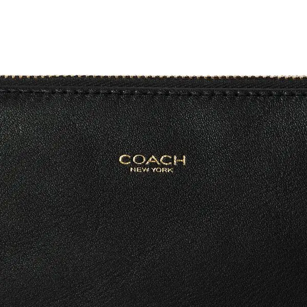 COACH Leather Underarm Bag - Black