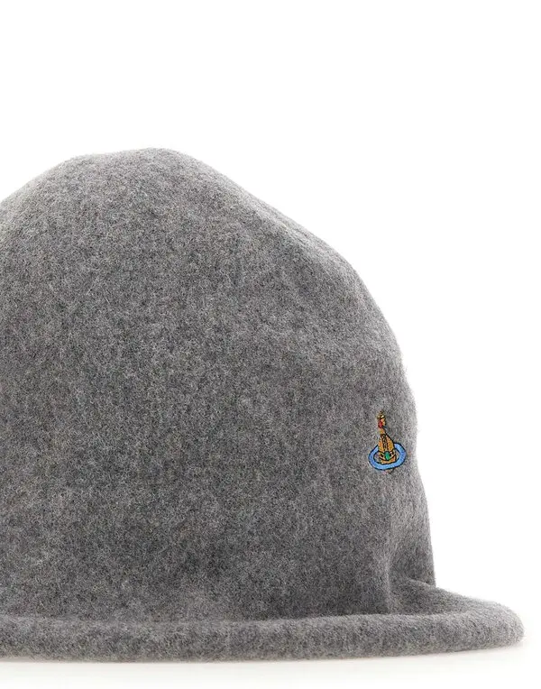 VIVIENNE WESTWOOD Orb Embroidered Hat