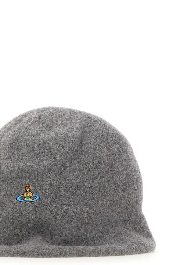 VIVIENNE WESTWOOD Orb Embroidered Hat