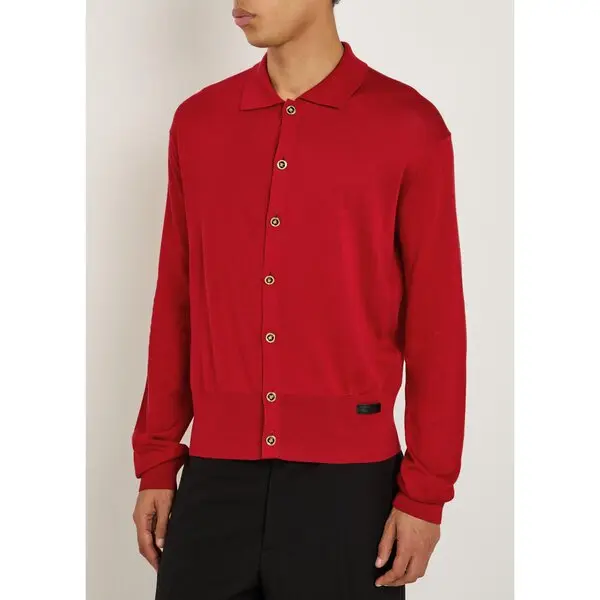 Versace Silk-blend Cardigan