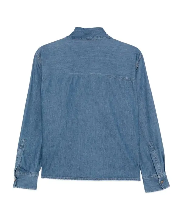 Seventy Oversized-collar Denim Shirt