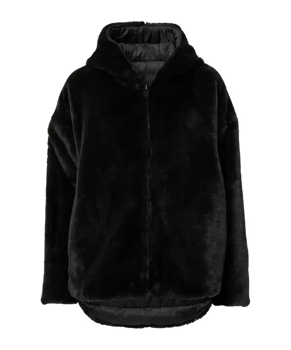 SAVE THE DUCK Reversible Hooded Coat - Black