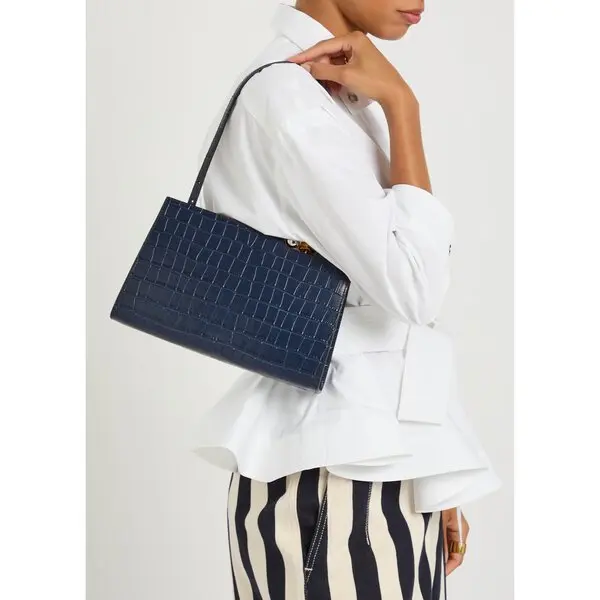 Jacquemus Croc Embossed Shoulder Bag