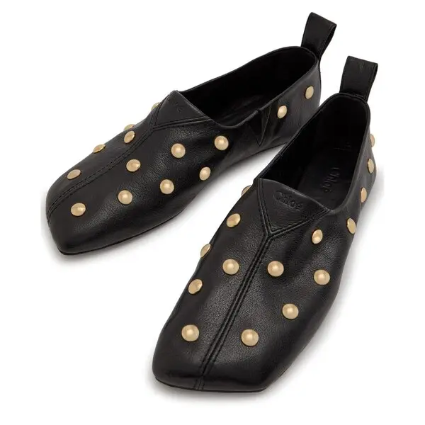 Chloé Grain Leather Ballet Flats