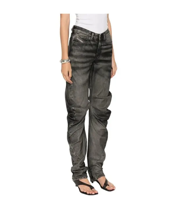 DIESEL® Faded-effect Panelled Jeans