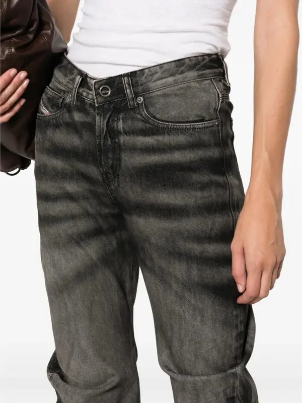 DIESEL® Faded-effect Panelled Jeans