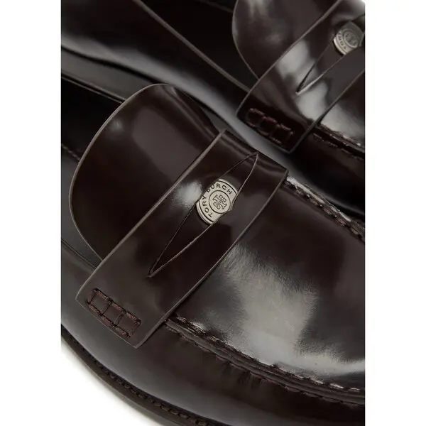 Tory Burch Glossed Leather Loafers