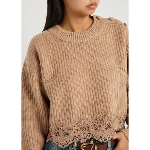 Chloé Wool And Cashmere Blended Sweater
