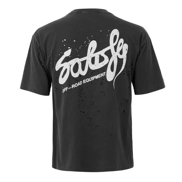 Satisfy Vintage-style Round-neck Short-sleeve T-shirt