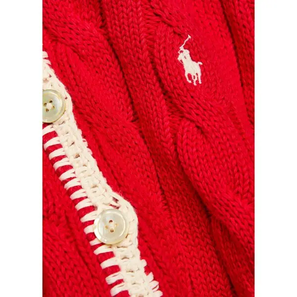 Polo Ralph Lauren Cotton Slim-fit Cropped Cardigan