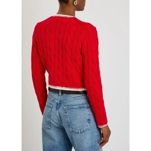 Polo Ralph Lauren Cotton Slim-fit Cropped Cardigan
