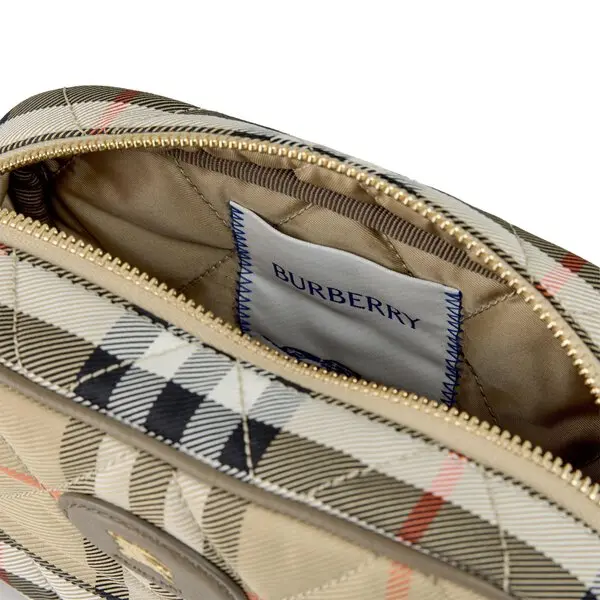Burberry Quilted Check-pattern Crossbody Camera Bag
