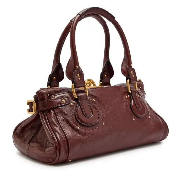 Chloé Grain Leather Shoulder Bag - Red