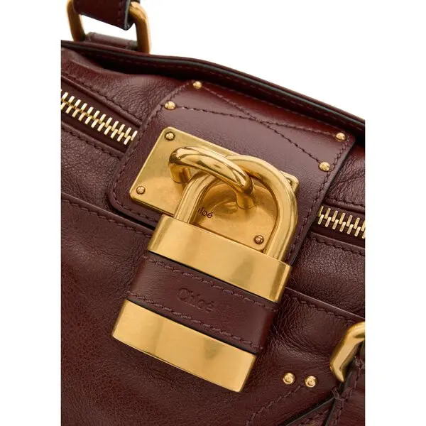 Chloé Grain Leather Shoulder Bag - Red