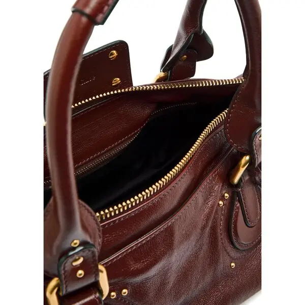 Chloé Grain Leather Shoulder Bag - Red