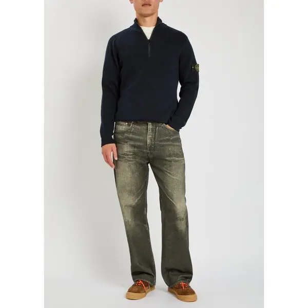 Stone Island Funnel-neck Cotton Jumper