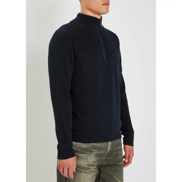 Stone Island Funnel-neck Cotton Jumper