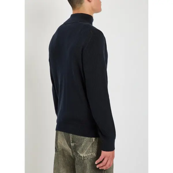 Stone Island Funnel-neck Cotton Jumper