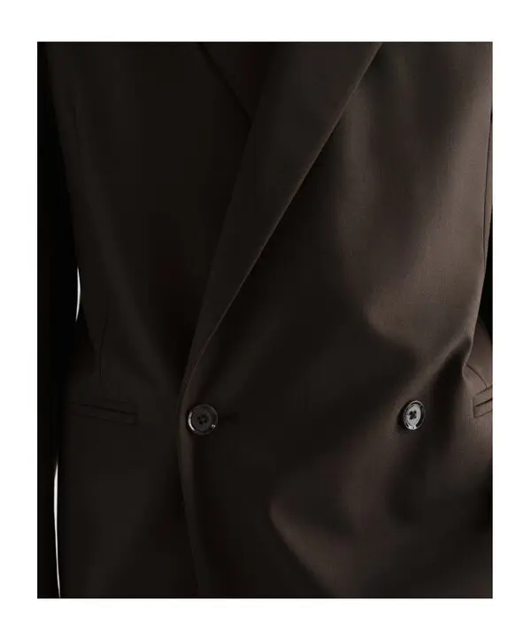 LEMAIRE Double-breasted Jacket In Tropical Wool Blend