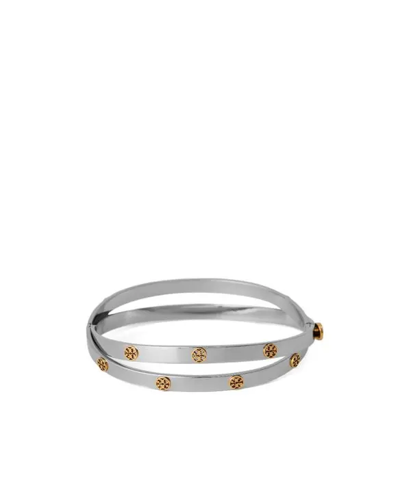 Tory Burch Double Loop Bangle - Silver