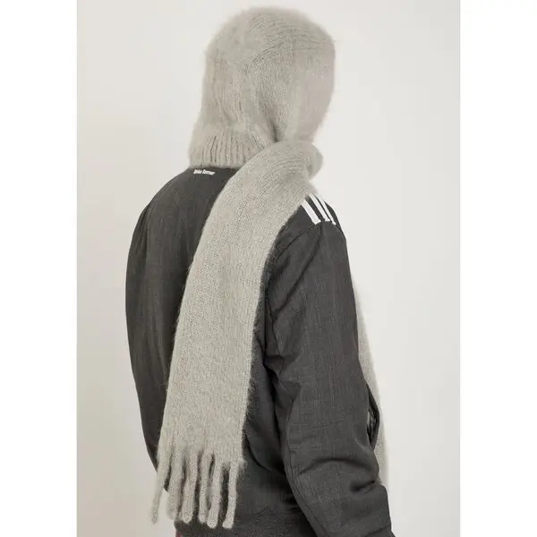 Acne Studios Hooded Wool Knitted Scarf